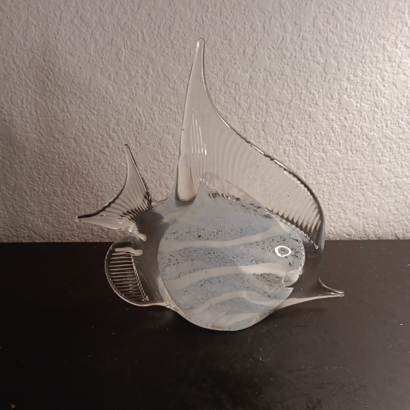 Art | Gorgeous Art Glass 7 Angel Fish Figurine | Poshmark